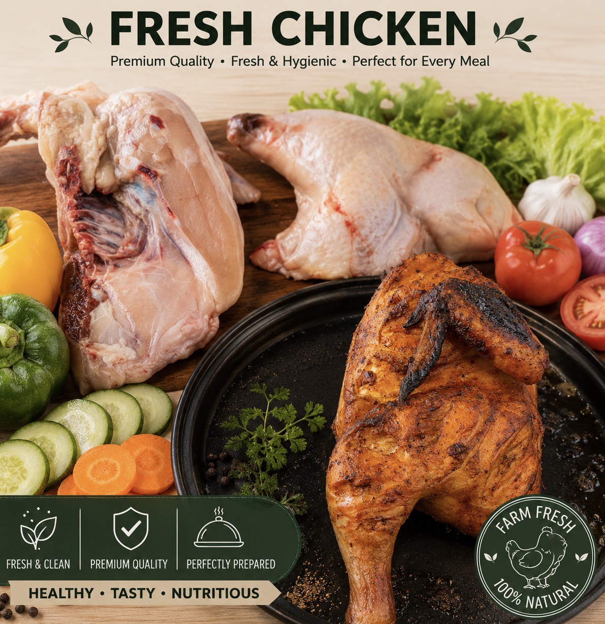 1/2 කුකුලා / Half Chicken / 반마리 닭 – SK CHICKEN
